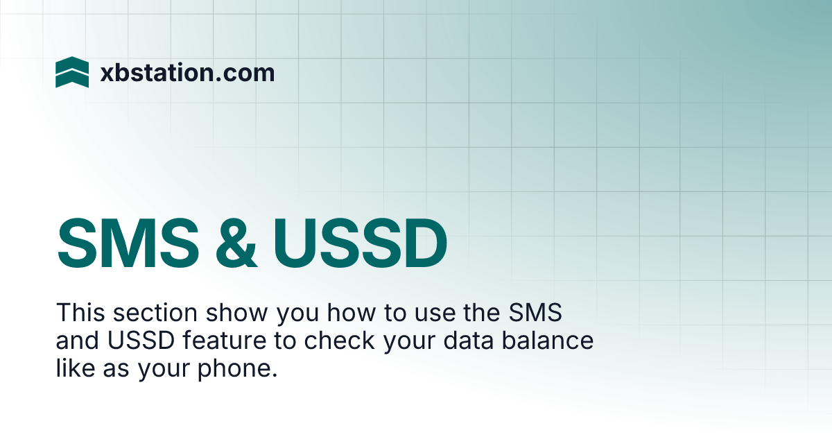 SMS & USSD | xbstation.com