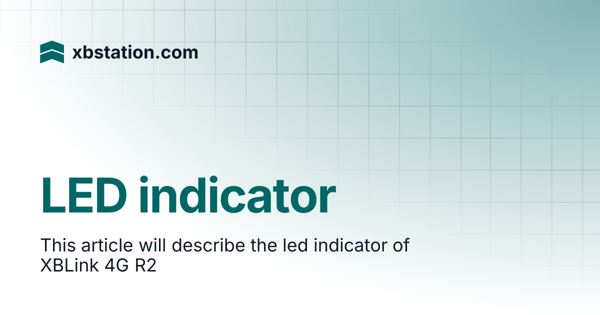 LED indicator | xbstation.com