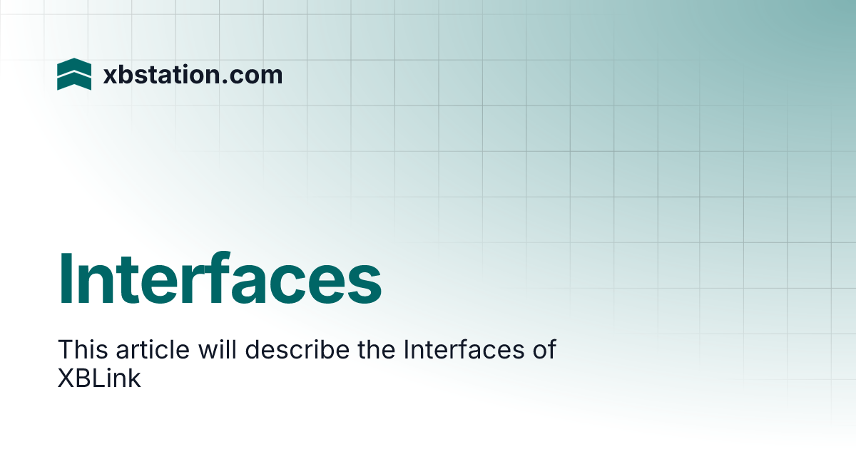 Interfaces | xbstation.com
