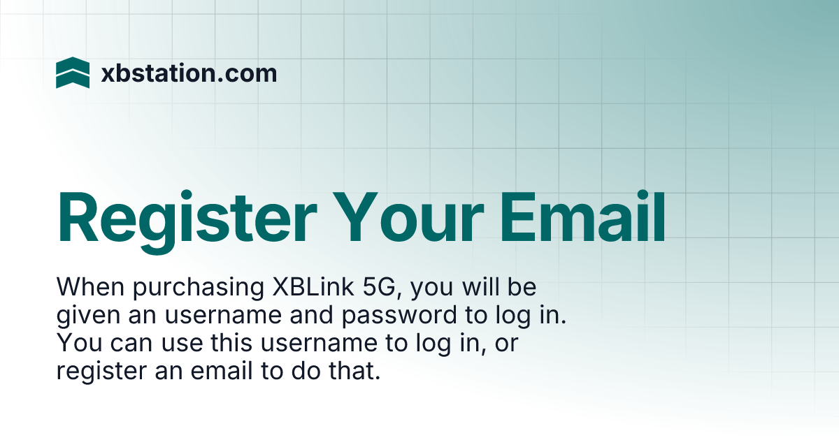 Register Your Email | xbstation.com